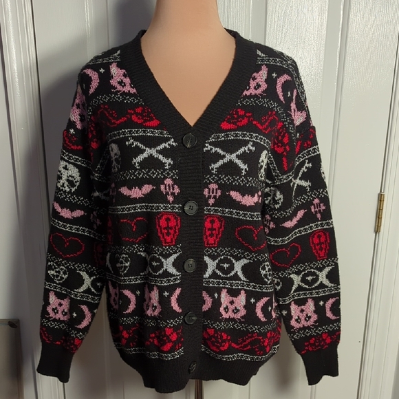 Sweaters | Goth Cardigan Euc | Poshmark